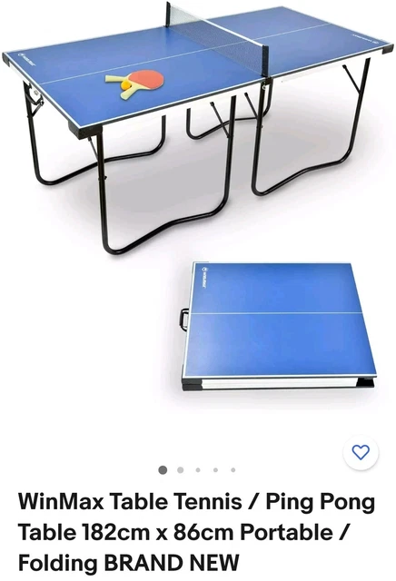 WINMAX TABLE TENNIS / Ping Pong Table 6" x 3" feet Portable / Folding ...