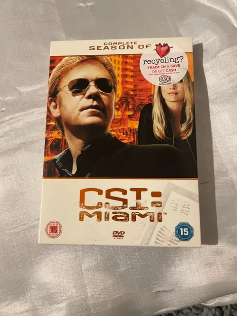 CSI MIAMI COMPLETE Season 6 Dvd Crime Scene Investigation Episodes 1-21 ...