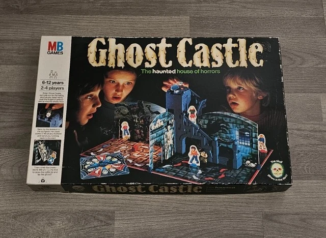 GHOST CASTLE MB Games Haunted House of Horrors BOARD GAME 1985 Complete ...