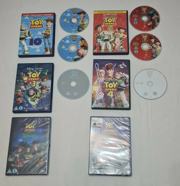 TOY STORY COMPLETE DVD Collection 1,2,3 & 4 + Of Terror & That Time ...