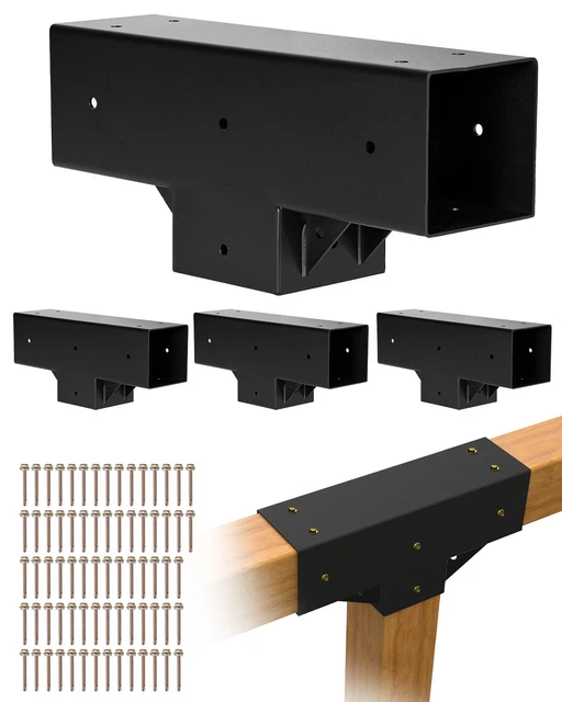 VEVOR KIT STAFFE per Pergola 92 x 92 mm Kit di Staffe per Gazebo in ...