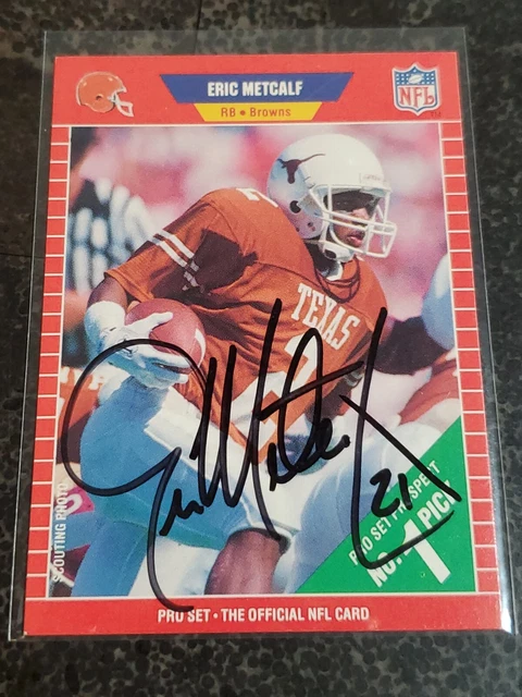 RARE 1989 PRO Set Eric Metcalf RC Hand Signed On Card Auto Autograph ...