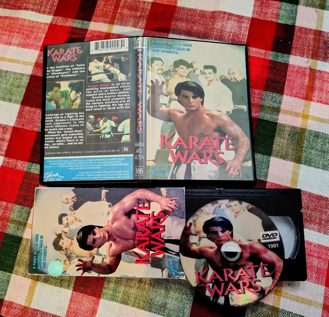 KARATE WARS 1991 VHS DVD Christopher Wolf Tad Mathew Elsie Jay OOP £29. ...