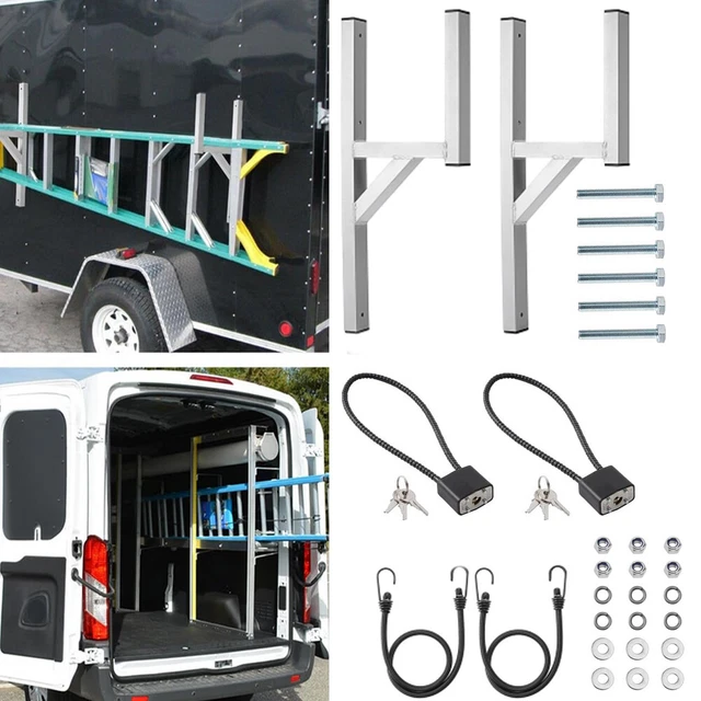 ALUMINUM TRAILER LADDER Rack Side Mount for Enclosed / Open Trailer ...