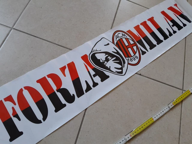 STRICIA DI PLASTICA Ultras Milan Banditi 99X20 cm no Sciarpa Adesivo ...