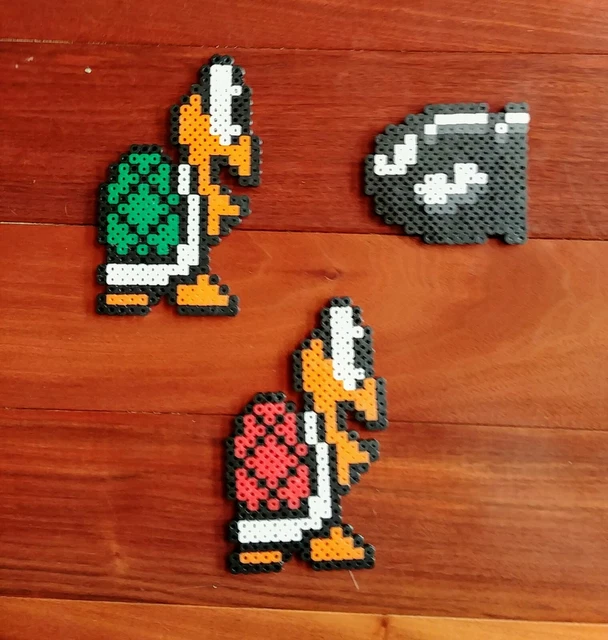 KOOPA TROOPA SUPER Mario Nintendo Perler Perlen Pixel Art Menge 3 ...