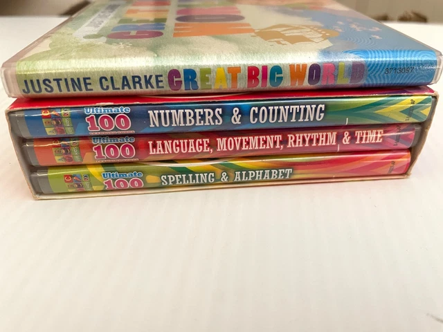 ABC KIDS MUSIC CDs Justine Clarke CD Ultimate 100 Learning Songs 3-CD ...