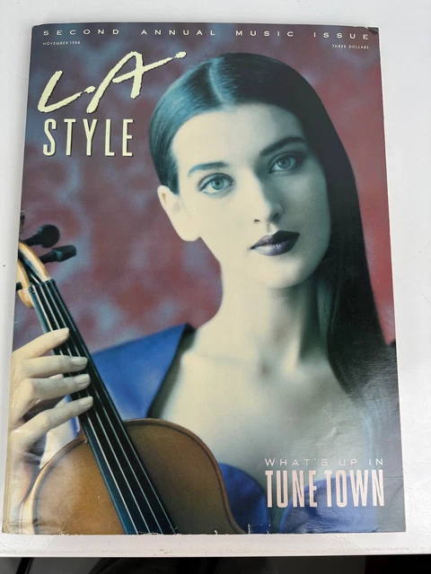 L.A. STYLE MAGAZINE November 1988 2ND ANNUAL MUSIC ISSUE COVER £5.12 ...