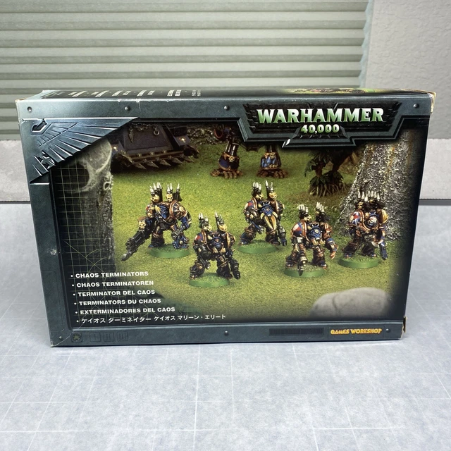 Warhammer 40k Chaos Space Marine Terminators Nib Metal Oop 2001 £