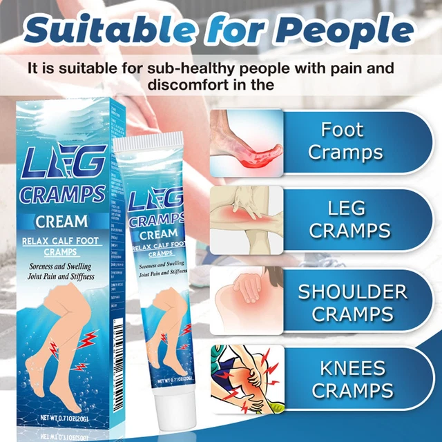 LEG CRAMPS OINTMENT Deep Penetration Effective Oily Free Muscle ...