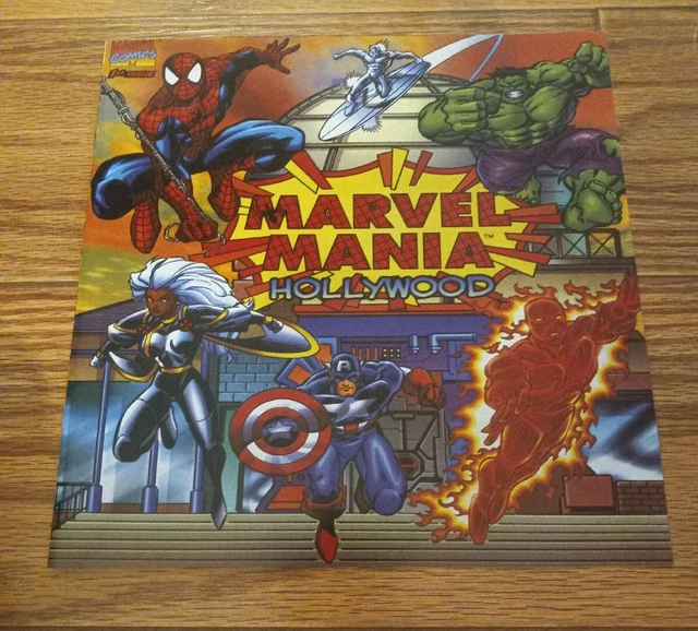 MARVEL MANIA HOLLYWOOD Comics Universal Studios Restaurant Menu ...