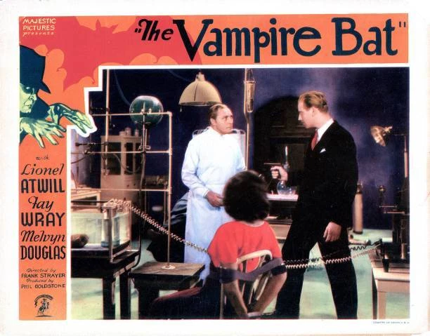 THE VAMPIRE BAT Lobby Card Lionel Atwill Fay Wray 1933 1 Old Movie ...