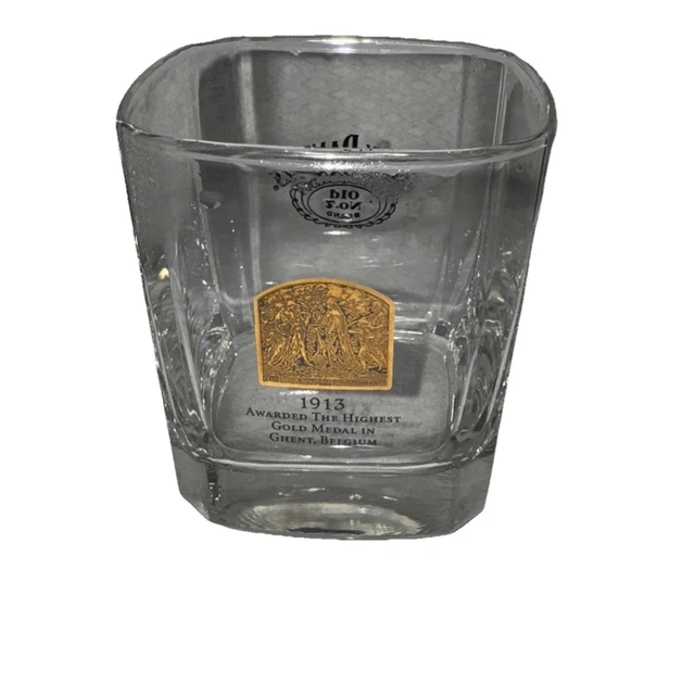 JACK DANIELS OLD No 7 Square Whiskey Glass 1913 Gold Medal Award £10.82 - PicClick UK