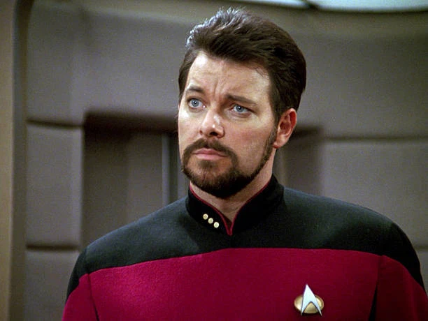 JONATHAN FRAKES AS Commander William T Riker in Star Trek 1990 TV Old ...