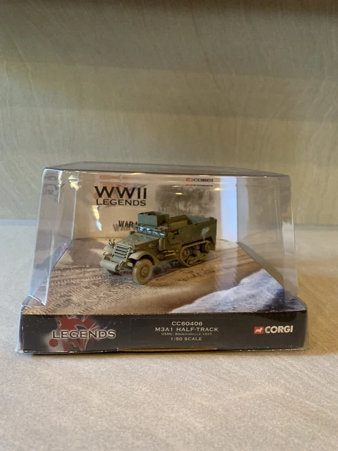 CORGI WWII LEGENDS CC60406 M3A1 Half Track USMC Bougainville 1943 £49. ...