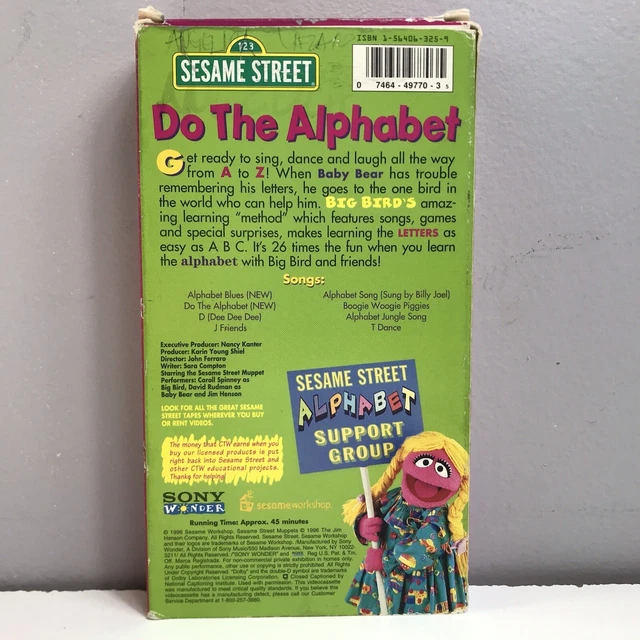 SESAME STREET DO the Alphabet VHS Video Tape Learning ABC Elmo BUY 2 ...