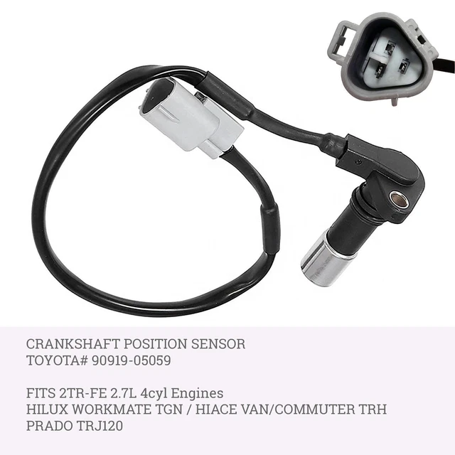 CRANK ANGLE SENSOR fits Toyota HiAce Commuter TRH 201 221 223 2TR-FE 2 ...