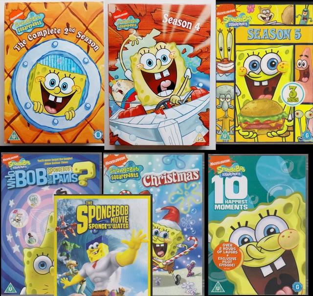 SPONGEBOB SQUAREPANTS DVDS : 10 Happiest Moments Christmas Movie ...
