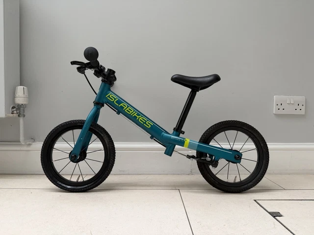 ISLABIKES ROTHAN 12 Balance Bike Teal, for Ages 2-4 £73.50 - PicClick UK