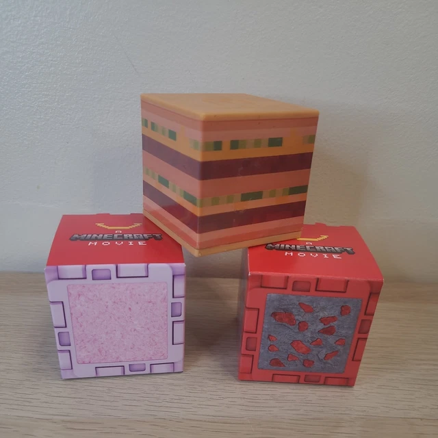 MCDONALD'S UK HAPPY Meal Toy - Minecraft Movie Steve - 2 Cube Blocks ...
