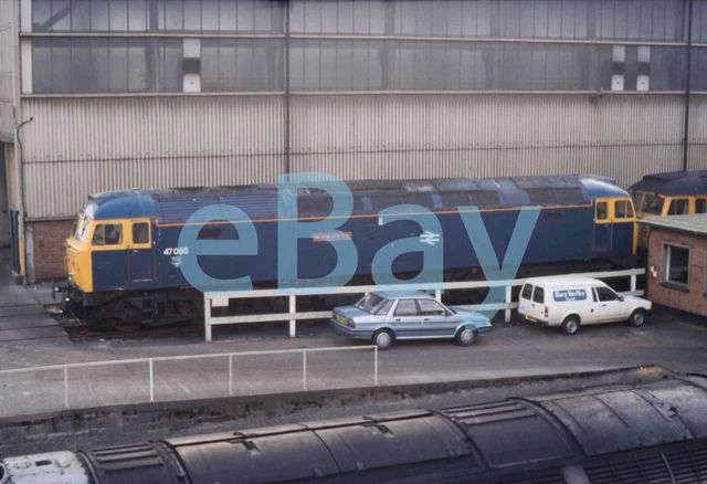 35MM RAILWAY SLIDE of Class 47 47085 @ Cardiff Canton - Copyright to ...