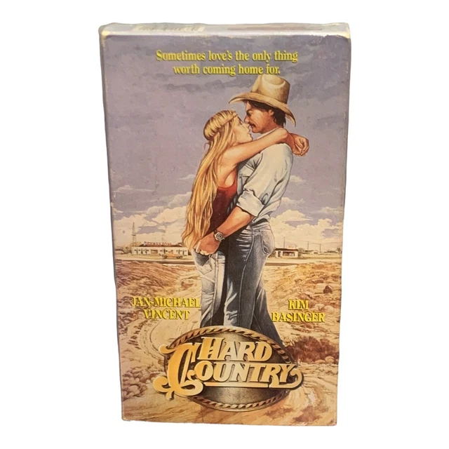 HARD COUNTRY (VHS, 1990) Jan-Michael Vincent Kim Basinger; VG ...