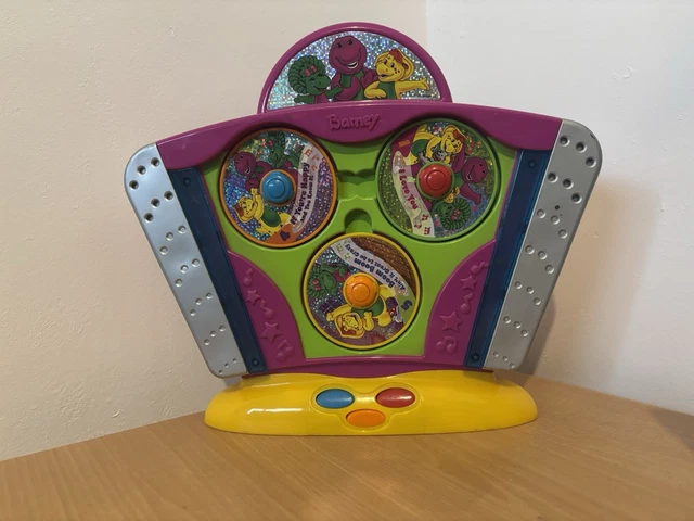 BARNEY SUPER SINGING CD Player Musical Toy / Barney music toy / barney ...