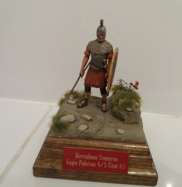 BUILT PAINTED SOVEREIGN MINIATURES 75mm LATE ROMAN ARMY LEGIONARY *RARE ...