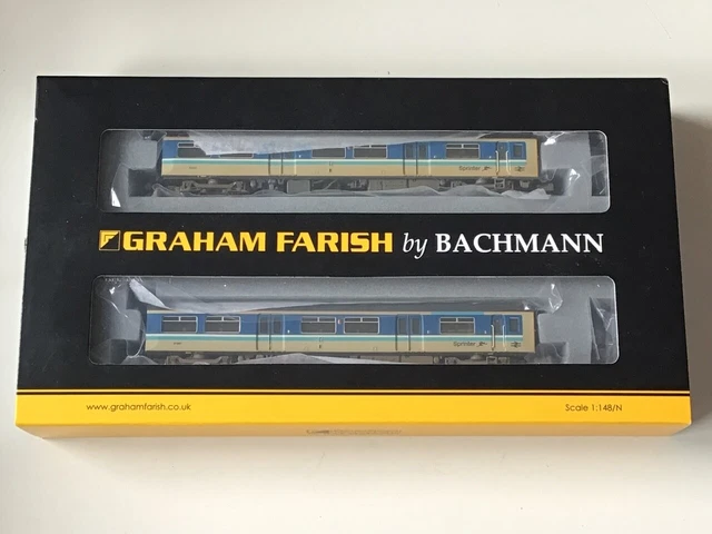GRAHAM FARISH N Gauge 371-329 Class 150 2-car DMU in Wthrd BR ‘Sprinter ...