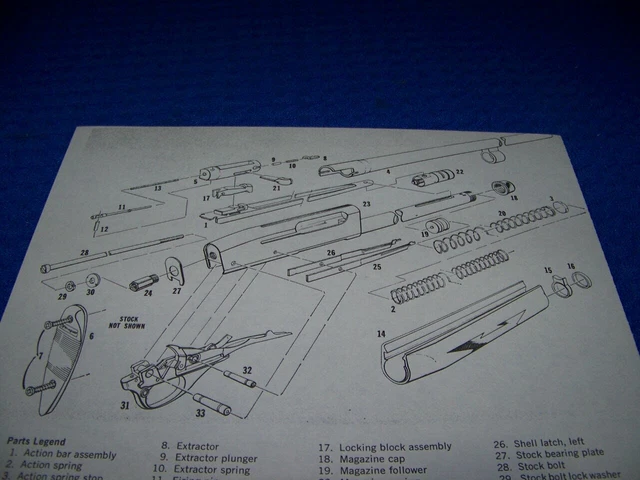 REMINGTON MODEL 878 (12 Ga.) Series Shotgun..takedown/Exploded View ...