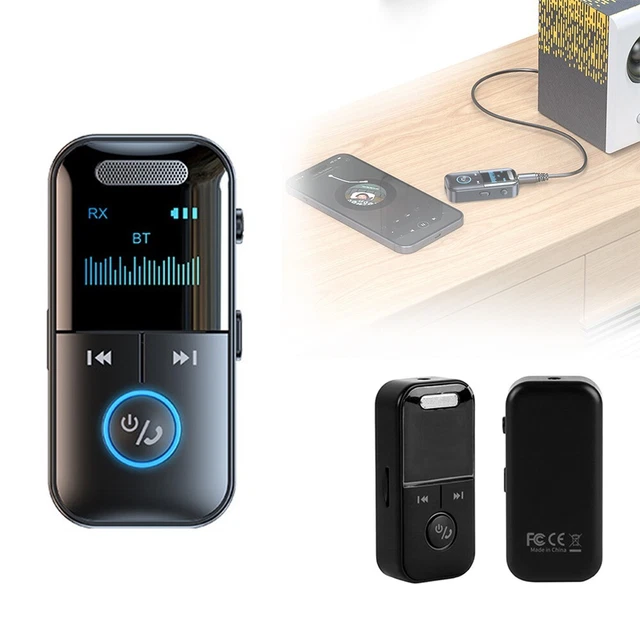 BLUETOOTH AUDIO ADAPTER Wireless Receiver Transmitter MP3 Player 3.5mm ...