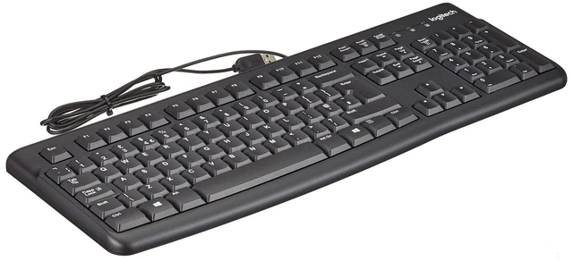 LOGITECH K120 WIRED Business Keyboard for Windows or Linux, USB Plug-and-Play, F $36.39 ...