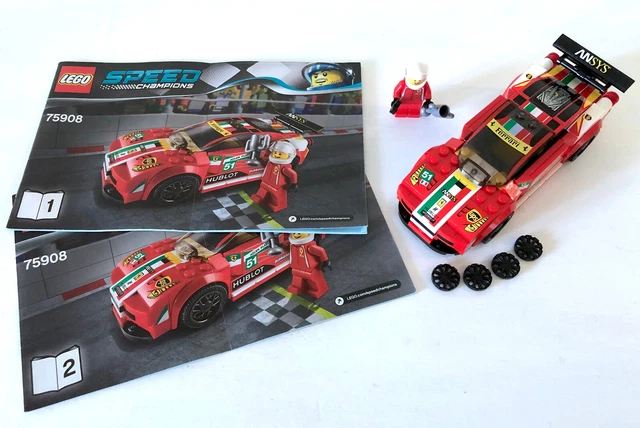 LEGO SPEED CHAMPIONS Ferrari n° 75908 - 458 ITALIA GT2 - 100% complet ...