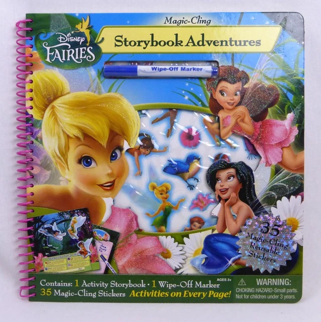 DISNEY FAIRIES MAGIC Cling Stickers Activity Storybook & Wipe Off ...