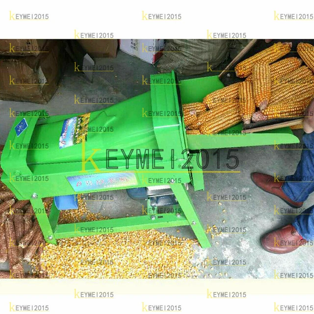 220V ELECTRIC CORN Sheller Thresher Threshing Stripping Machine Farm ...