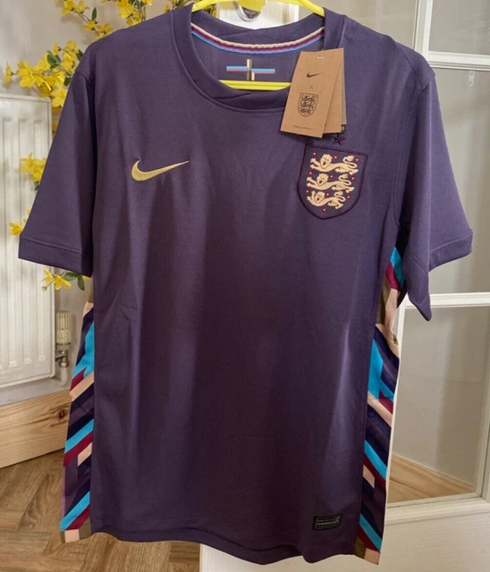 2024-2025 ENGLAND AWAY Shirt (Euro 2024 Nike Top - Medium Mens ...