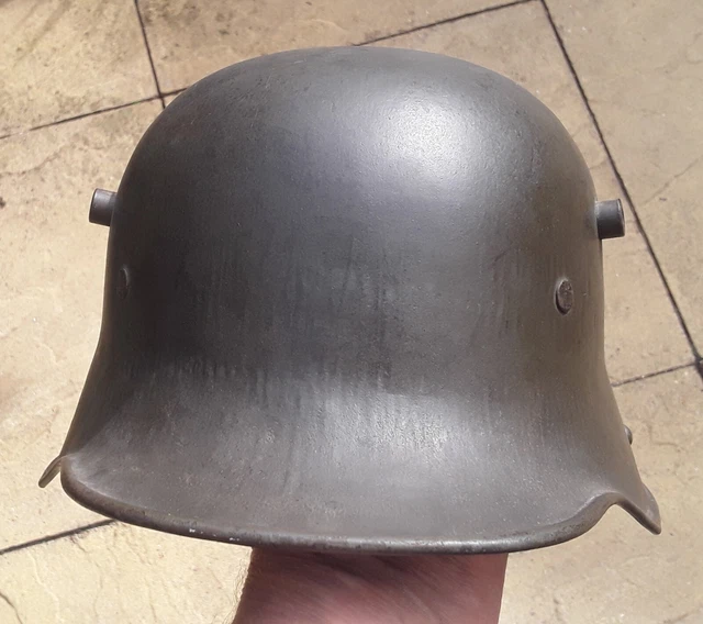 WW1 GERMAN HELMET Stahlhelm Original Paint Finish Trench Souvenir ...