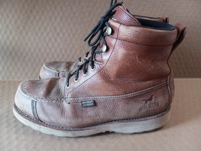 IRISH SETTER WINGSHOOTER Mens Leather Upland Hunt Boots 838 Size 10.5 D ...