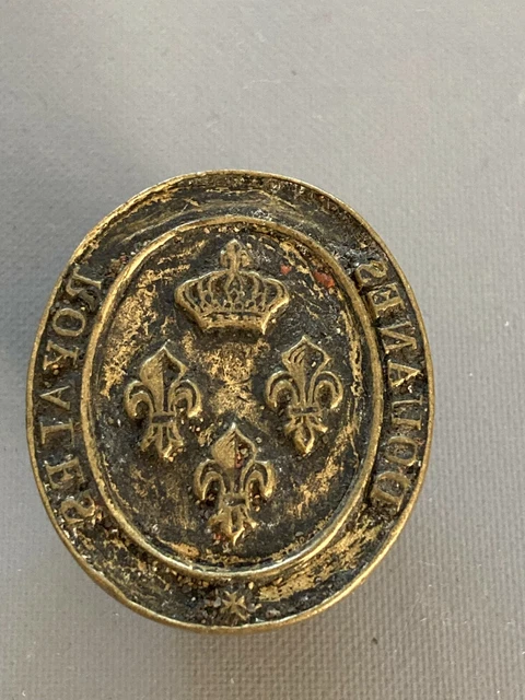 CACHET SCEAU DÉBUT 19ème DOUANES ROYALES ARMOIRIES ROYALES FRANCE WAX ...