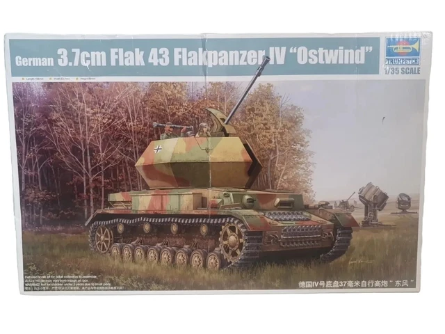 TRUMPETER 01520 1:35 German 3.7cm Flak 43 Flakpanzer IV 'Ostwind' EUR ...