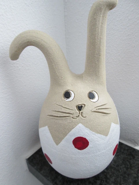 SUSANNE BOERNER OSTERHASE Oster-Ei-Hase Keramik Figur Hase weiß 17cm Ostern Deko EUR 35,00 ...