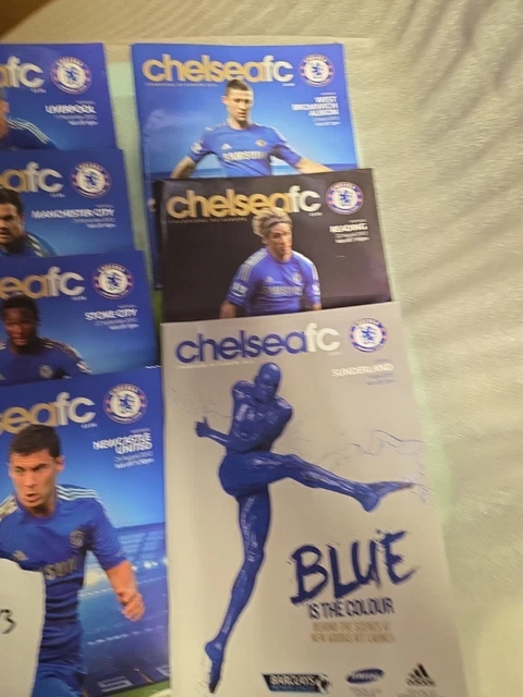 CHELSEA FOOTBALL PROGRAMMES home from 2012/13 10no £3.31 - PicClick UK