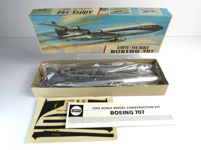 VINTAGE AIRFIX BOAC Boeing 707 Model Aircraft Kit - 1:144 Scale £23.00 ...
