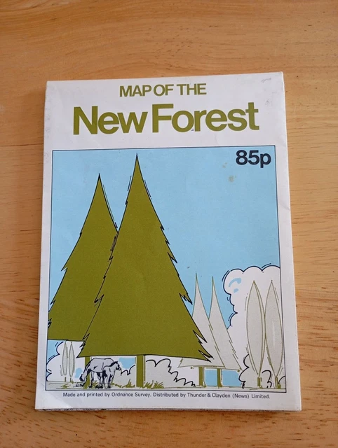 VINTAGE MAP OF the New Forest (1980) £1.76 - PicClick UK