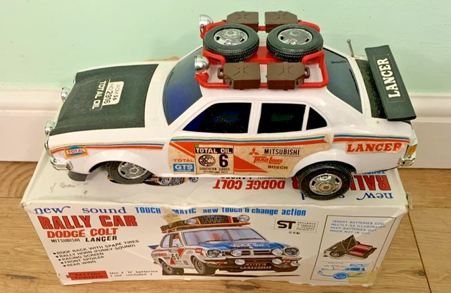 RALLY CAR DODGE Colt Lancer Battery Toy Alps Of Japan Boxed £1.75 ...