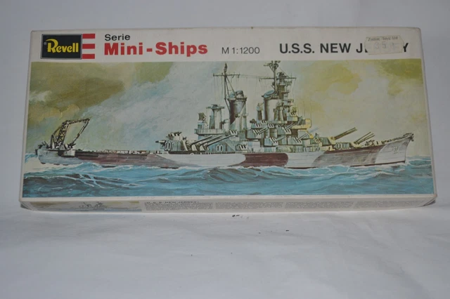 REVELL 1:1200 MINI-SHIPS series Battleship USS New Jersey H-2407 £16.95 ...