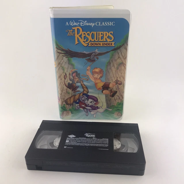 WALT DISNEY'S BLACK Diamond "The Rescuers" VHS Tape Vintage Movie EUR 7 ...