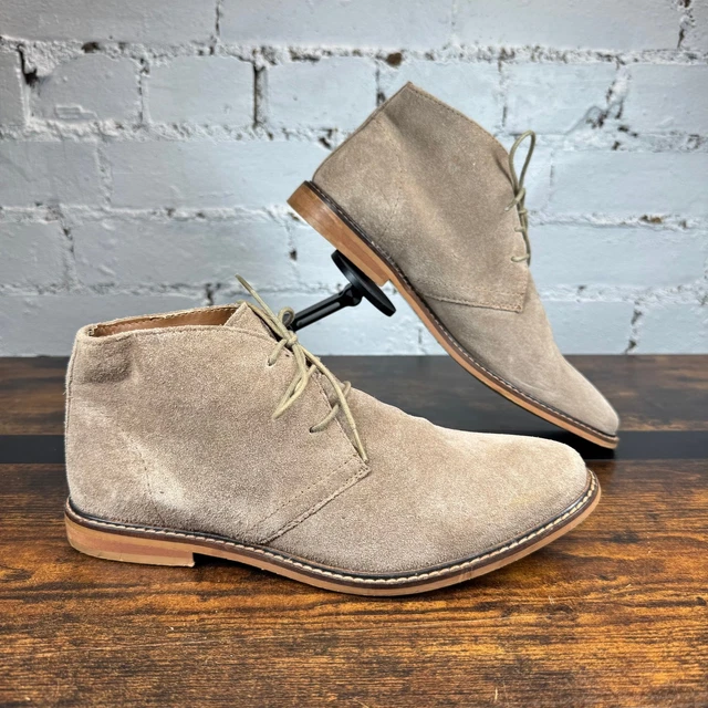 RJR JOHN ROCHA Men’s Suede 3 Hole Boots Light Gray UK6 / 39 Eu £19.95 ...