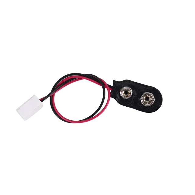 MINIATURE 9V BATTERY Connector w/ Wire and Single Receptacle LA005 ...