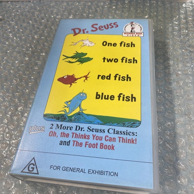DR. SEUSS ONE Fish Two Fish - Mint - On VHS - Cleaned And Tested £9.31 ...